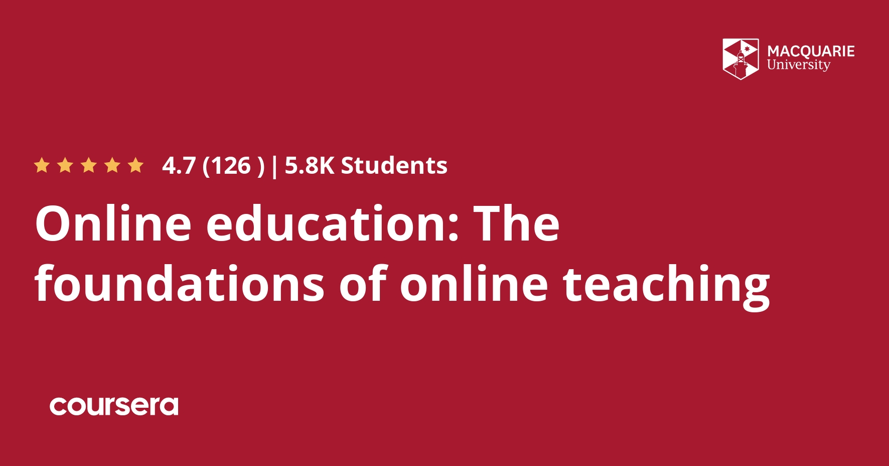 Online education: The foundations of online teaching - Coursya